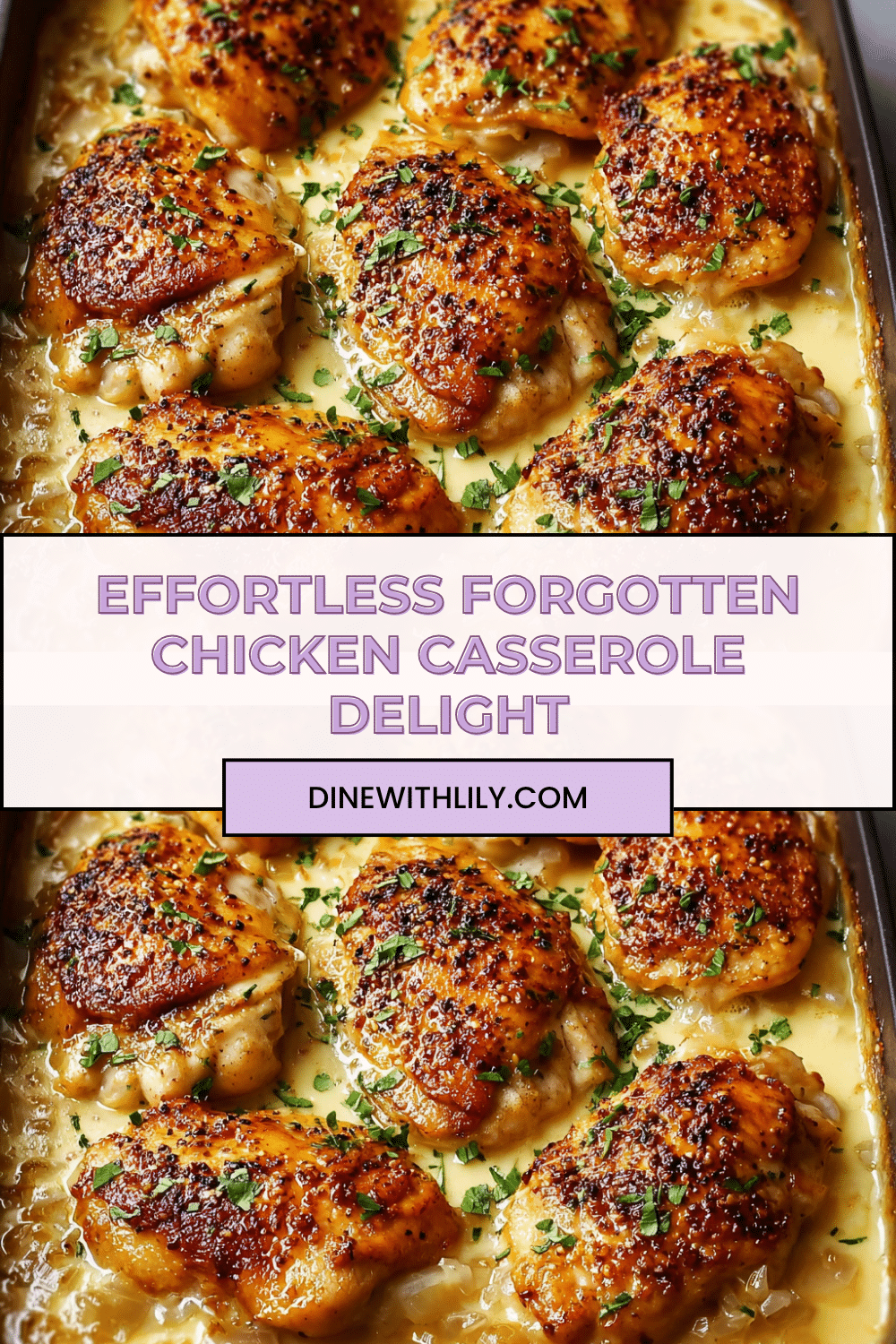 Forgotten Chicken Casserole: Lightly Grease for Easy Cleanup