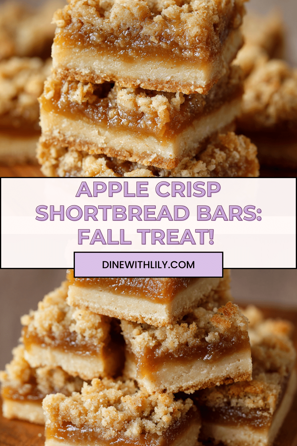 Apple Crisp Shortbread Bars Recipe - Irresistible Homemade Delight