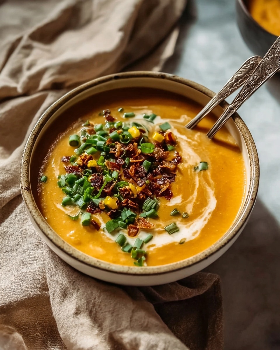 Baked Chipotle Cheddar Sweet Potato Chowder – Cozy & Spicy Delight