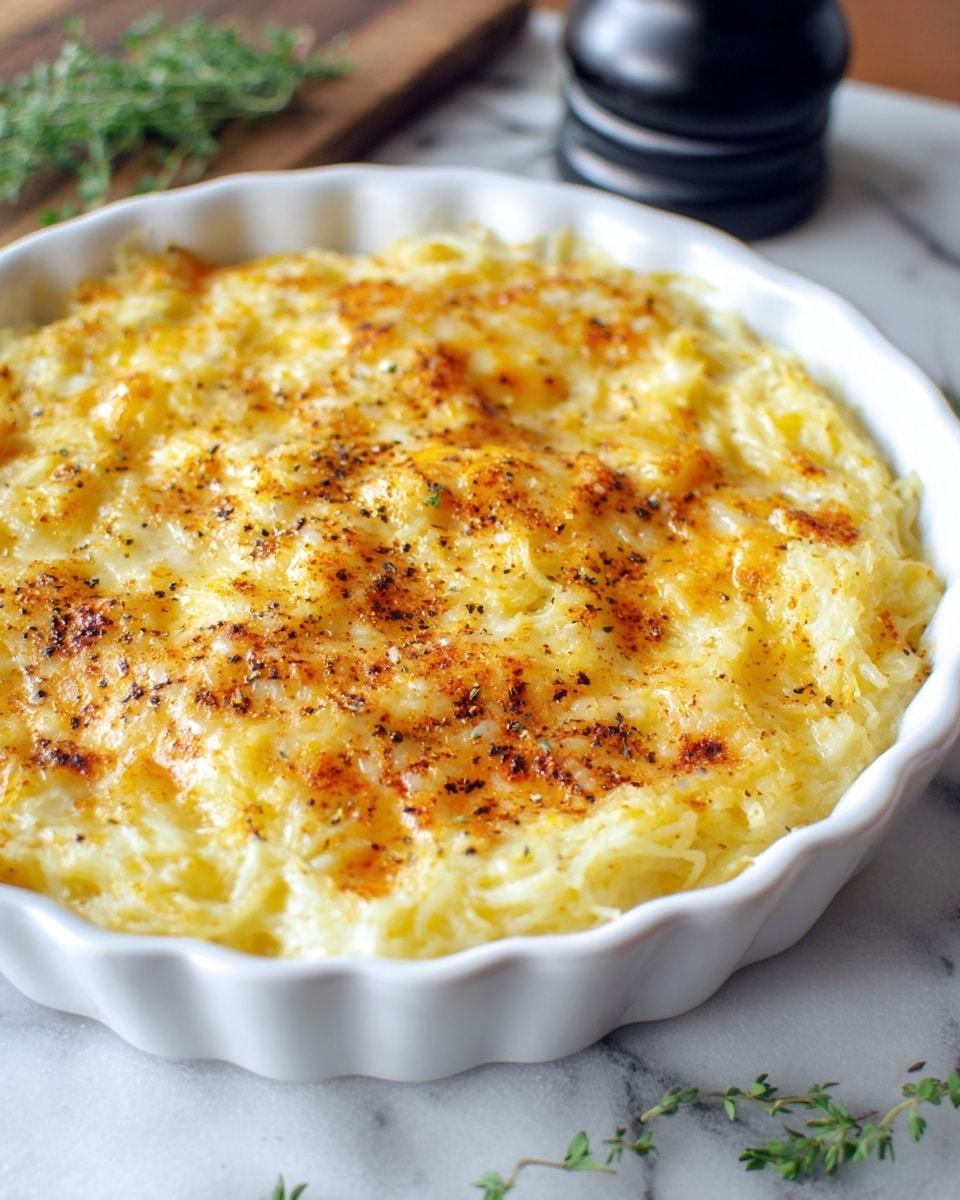 Spaghetti Squash Monterey: Creamy & Cheesy Vegetarian Delight