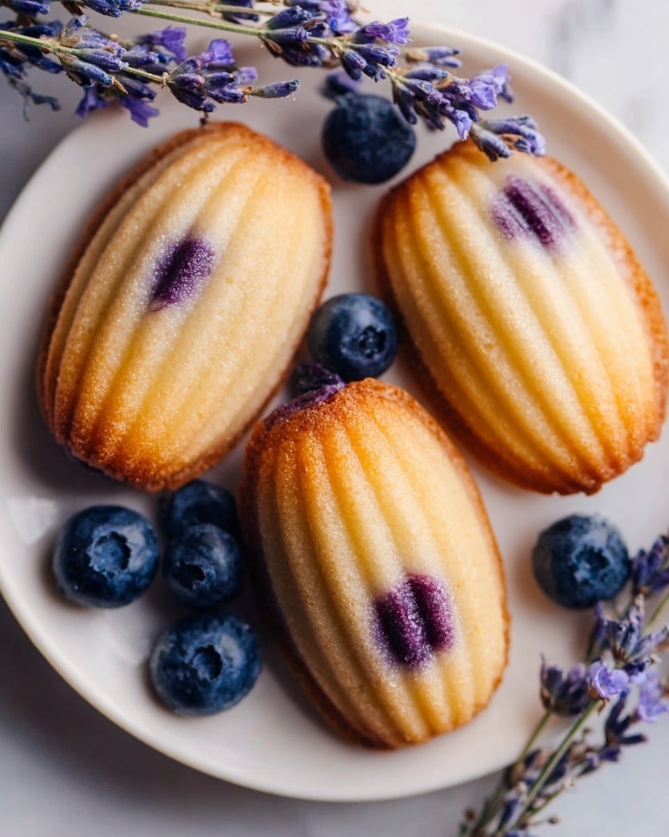 Blueberry Lavender Vegan Madeleines – Fragrant Plant-Based Pastry