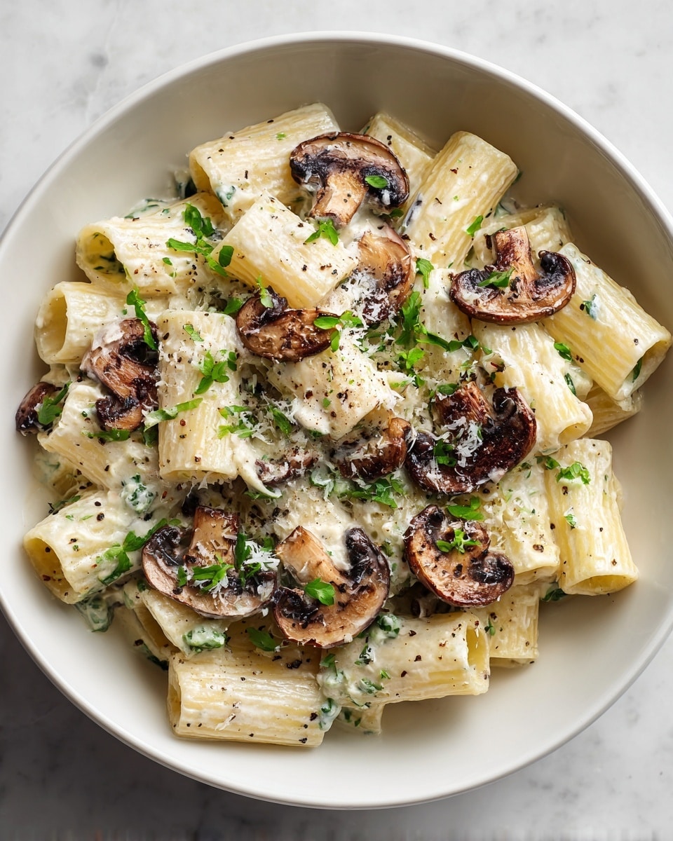 Gorgonzola Truffle Cream Mushrooms - Luxurious Mushroom Sauce