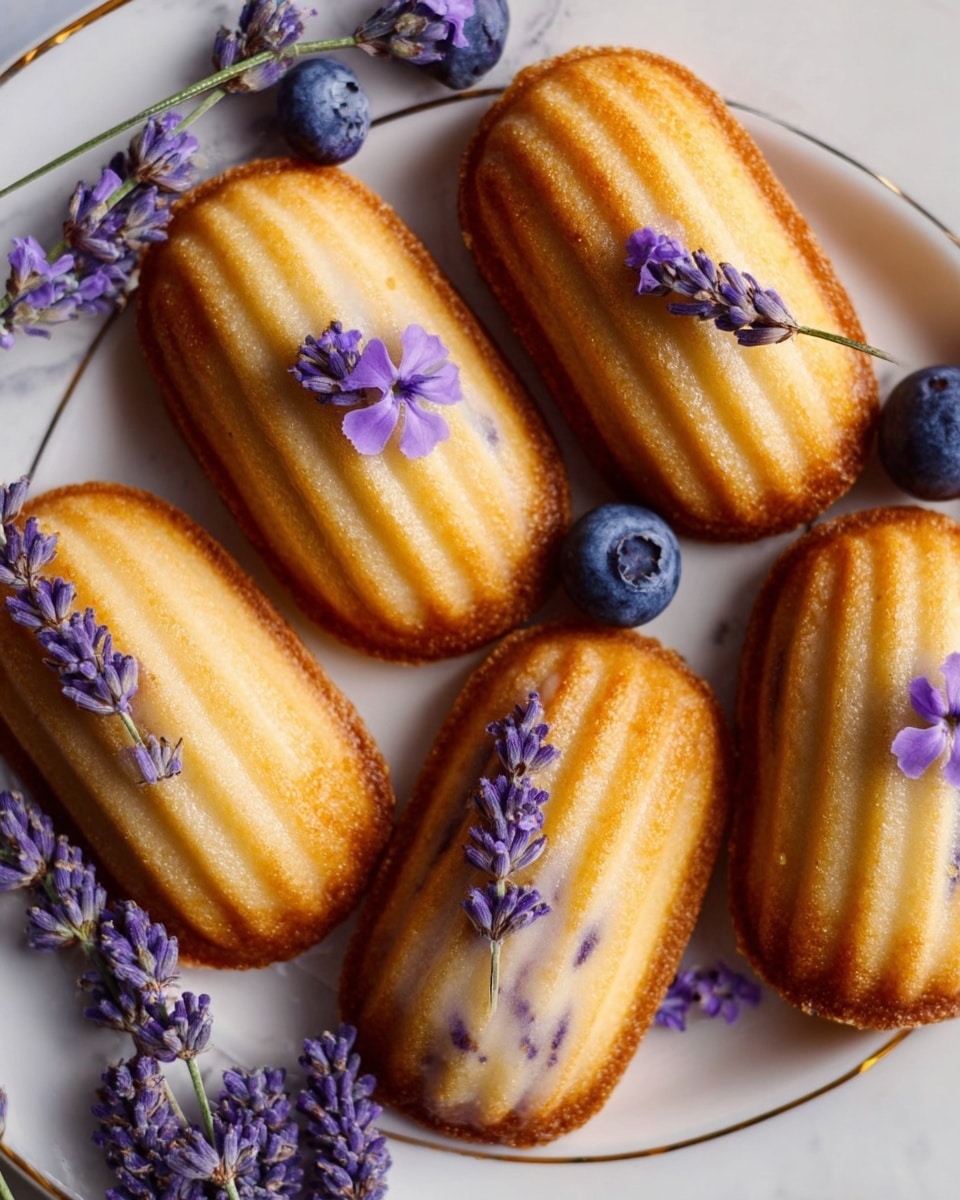 Blueberry Lavender Vegan Madeleines – Fragrant Plant-Based Pastry